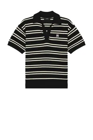 Amiri Ma Stripe Knit Polo