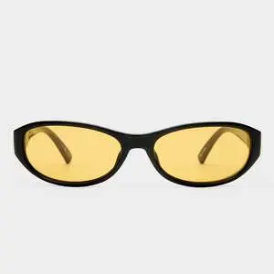 Le Specs Don't Cha | Brass Mono - Black