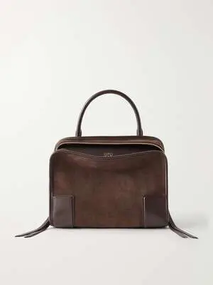 Loewe Amazona 180 Medium Leather Tote - Chocolate