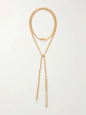 Chloé Logo-embellished -tone Necklace - Gold