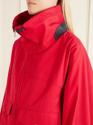Loewe Cropped Cotton And Silk-blend Gabardine Jacket