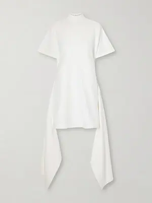 Alaïa Cotton-blend Jersey Mini Dress - White