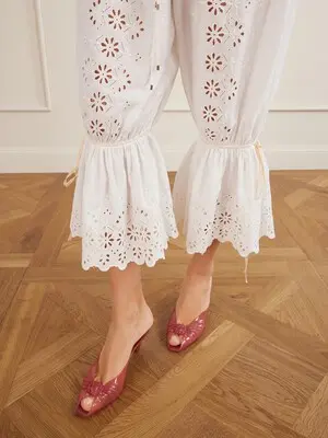 Chloé Ruched Tpu Mules - Pink