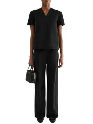 JIL SANDER Radzmir Straight Leg Trousers - Black