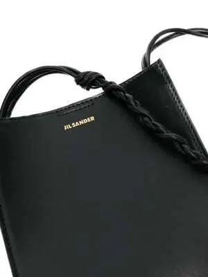 JIL SANDER Tangle Leather Shoulder Bag