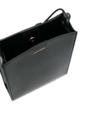 JIL SANDER Tangle Leather Shoulder Bag