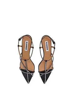 JIL SANDER Low-heeled Cage Sandals