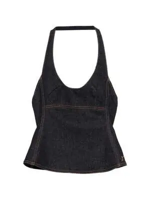 Jacquemus Lavoir De Nîmes Denim Halter Top - Blue