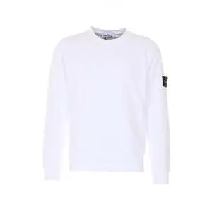 Stone Island Patch Logo Sweatshirt - White