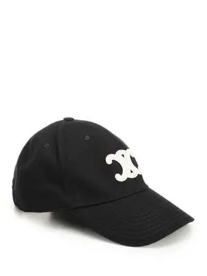 Celine Triomphe Baseball Cap - Black