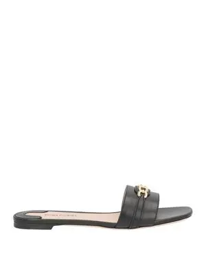 TOM FORD Calfskin And Brass Slide Sandals
