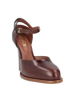 TOD'S Pumps Burgundy Size Leather