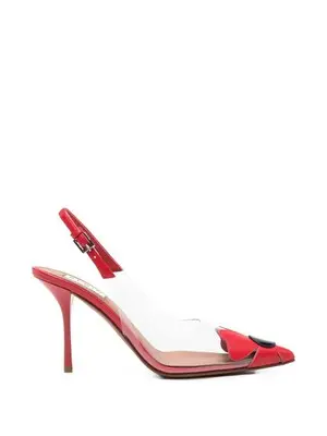 Alaïa Bloom Slingback Pumps - Red