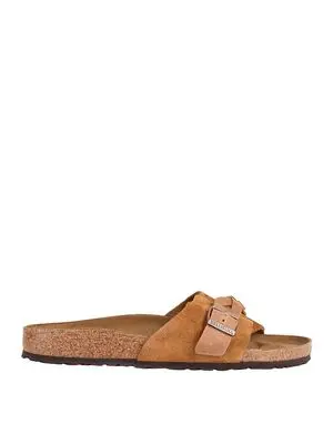 BIRKENSTOCK Sandals Tan Size Leather