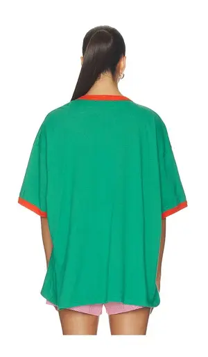 Daydreamer Mexico World Cup Oversized Ringer Tee In Green