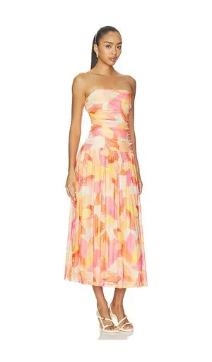 Minkpink Solana Mesh Midi Dress In Multi