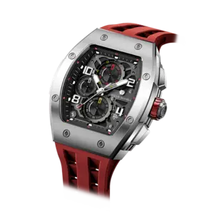 Tsarbomba Affordable Luxury Quartz Watch - Silver Red