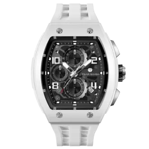Tsarbomba TSAR BOMBA Men's Luxury Quartz Watch White