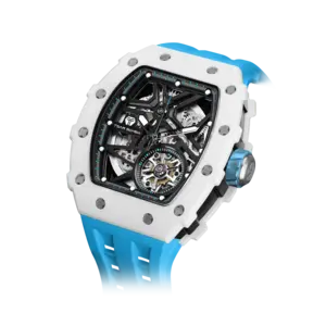 TSAR BOMBA TSAR BOMBA Skeleton Automatic Watch With Ceramic Bezel And Stainless Steel Case Blue