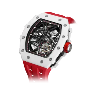 TSAR BOMBA TSAR BOMBA Skeleton Automatic Watch With Ceramic Bezel And Stainless Steel Case Red