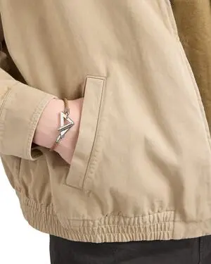 Prada Braided Nappa Leather Bracelet With Engraved Logo - Natural