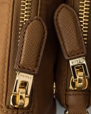 Prada Re-nylon And Saffiano Leather Mini Shoulder Bag