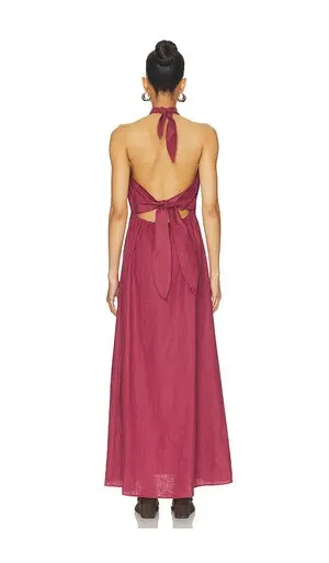 Faithfull The Brand Lourdes Maxi Dress In Blush