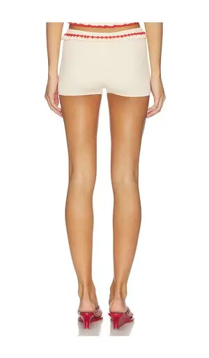LOVERS AND FRIENDS Embroidered Knit Shorts