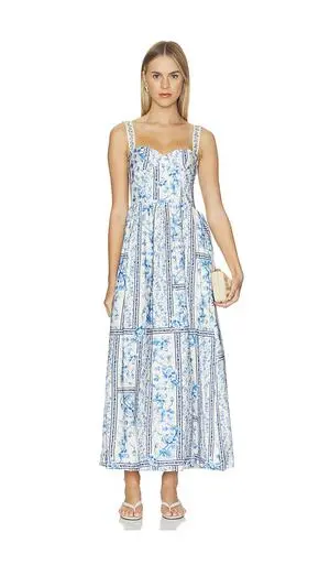 Agua Bendita Marcia Ivy Maxi Dress - Blue