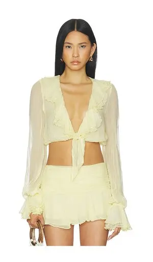 LOBA Antonea Tie Top In . Also - Yellow