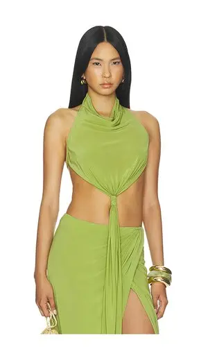 LOBA Lauren Tie Top - Green