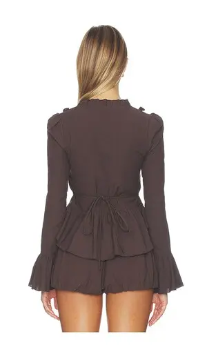 Lioness Odette Long Sleeve Top - Chocolate