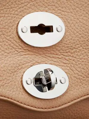 ZANELLATO Hammered Leather Postina Daily Crossbody Bag