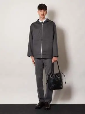 Bottega Veneta Bucket Intrecciato Leather Shoulder Bag - Black