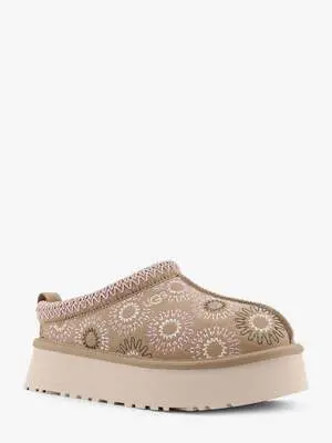 UGG W Tazz Suede Sandals With Multicolor Embroidery