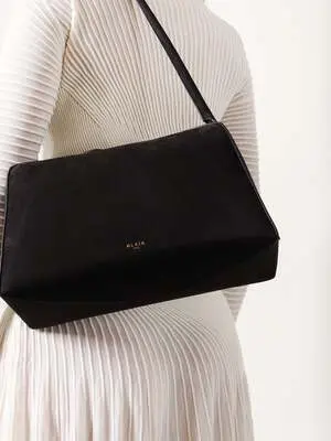 Alaïa Le Bouledogue Nubuck Shoulder Bag