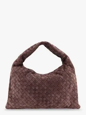 Bottega Veneta Intrecciato Leather Shoulder Bag - Brown