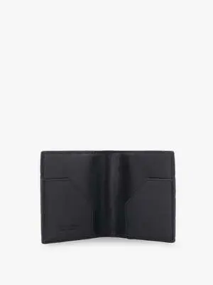 Bottega Veneta Leather Card Holder With Intrecciato Motif