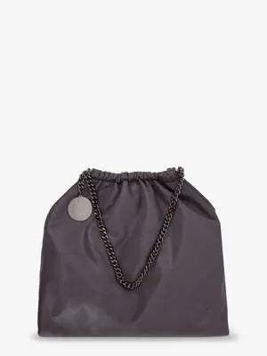 Stella McCartney Falabella Shoulder Bag With Metal Drawstring - Grey