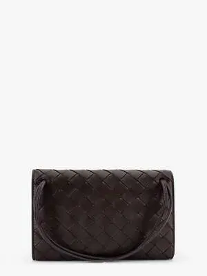 Bottega Veneta Andiamo Woven Leather Bag With Knot Closure