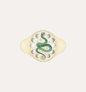 CECE JEWELLERY Chinese Zodiac Signet Ring