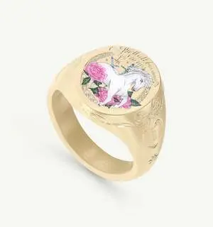 CECE JEWELLERY Fairytale Horse Signet Ring