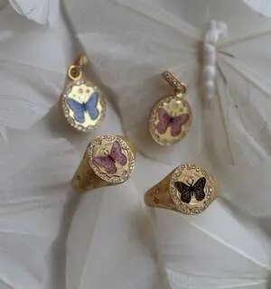 CECE JEWELLERY Earthly Delights Signet Ring