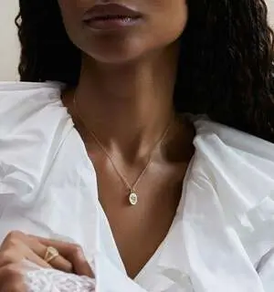 CECE JEWELLERY Elephant & Camellia Pendant Necklace