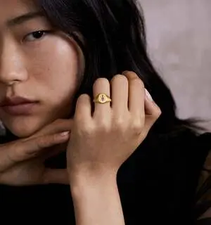 CECE JEWELLERY Skull & Sword Signet Ring