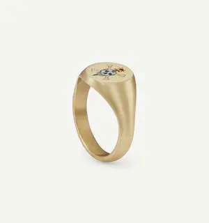 CECE JEWELLERY Skull & Sword Signet Ring