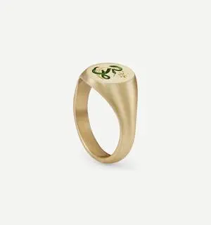 CECE JEWELLERY Snake & Moon Ring