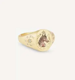 CECE JEWELLERY Wild Horse Ring - Gold
