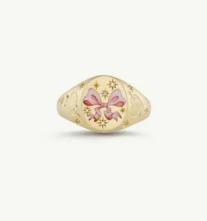 CECE JEWELLERY Pretty N' Pink Signet Ring