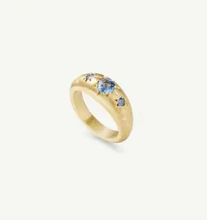 CECE JEWELLERY Anchored Forever Ring With Sapphires